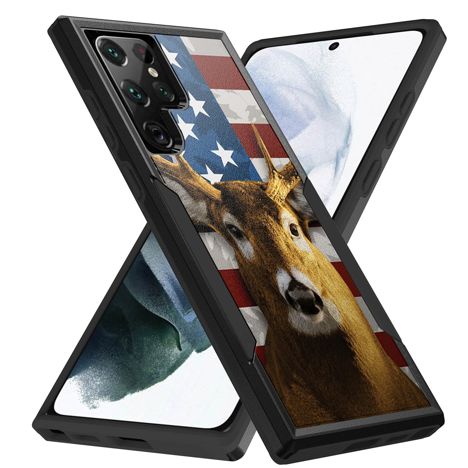 For [Samsung Galaxy S22 Ultra][DUAL TACTICAL][Hybrid Two Piece Case ...